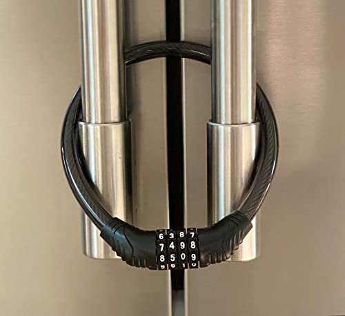 Urban August Cable Combination Lock for French Door Refrigerators